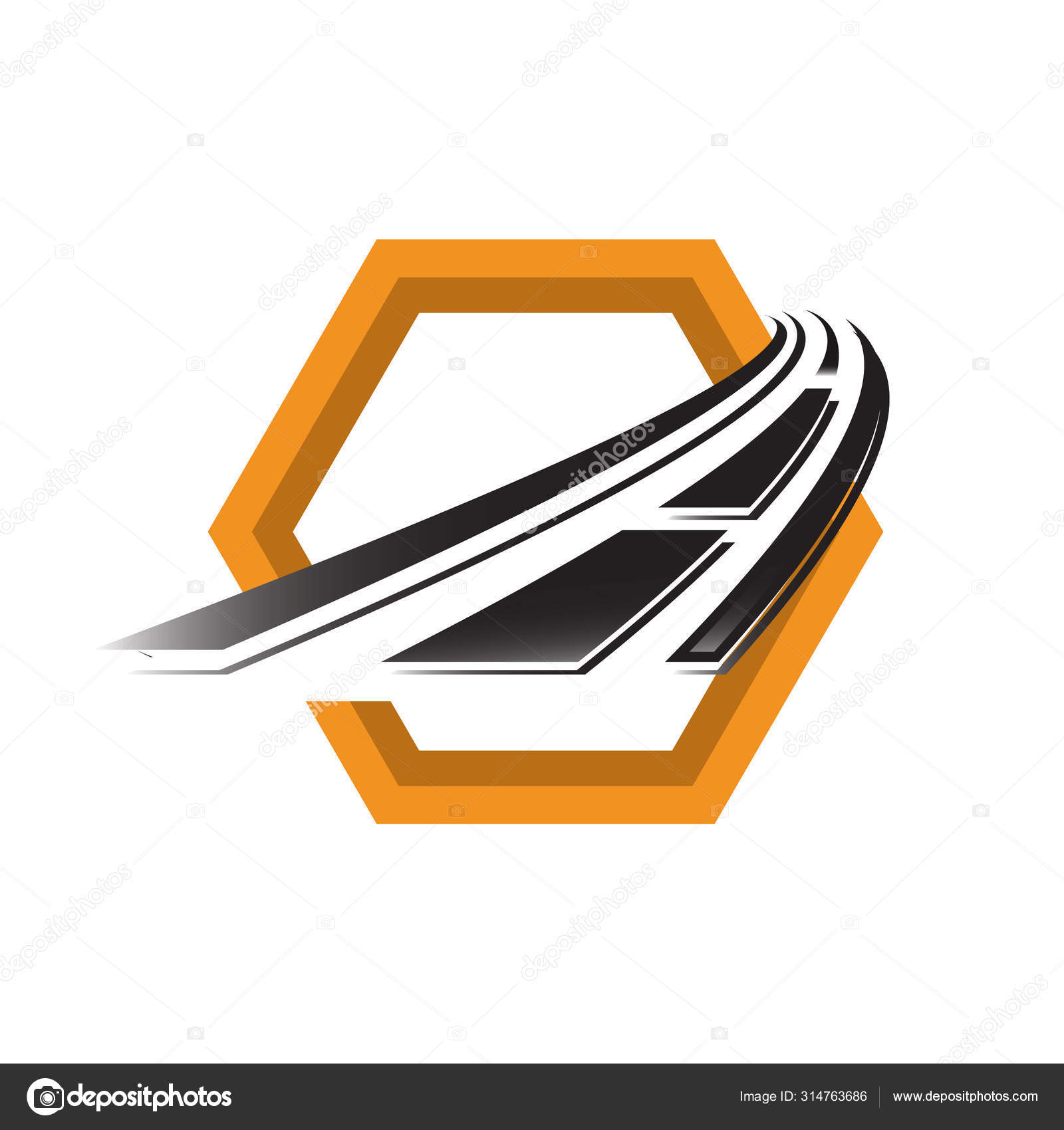 Road Construction Logo Vector