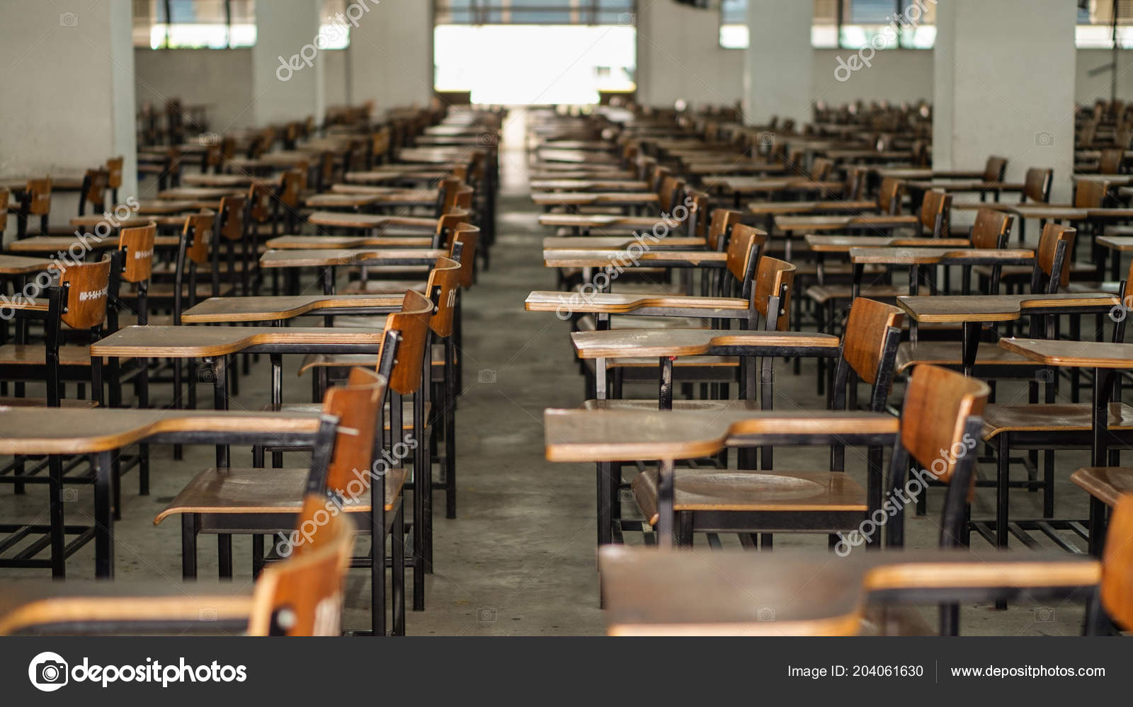 Examination Room Rows Exam Seat Important Competition Concept Day Stock ...