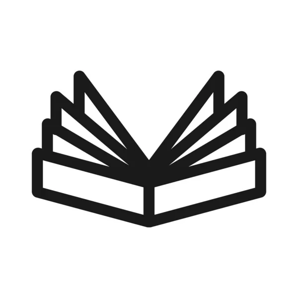 Open book - minimal line web icon. simple vector illustration. c Stock ...