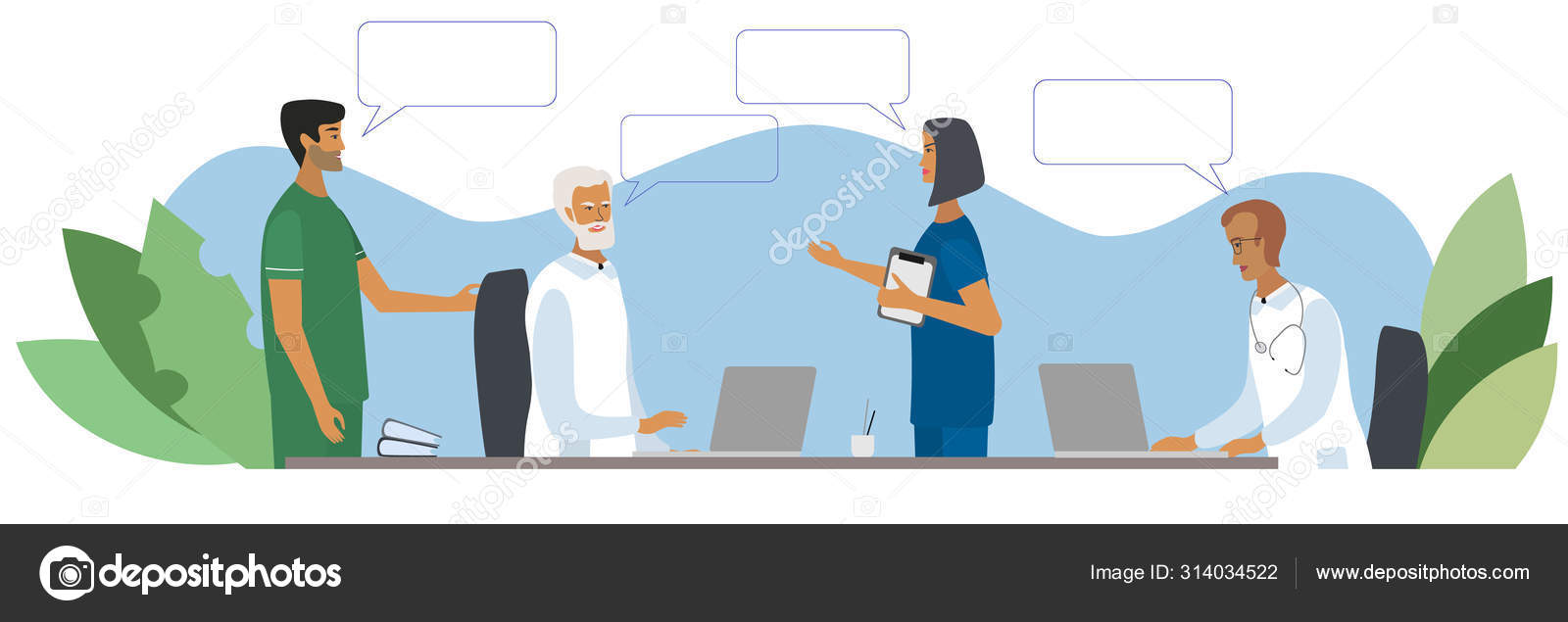 Nursing Teamwork Cartoon