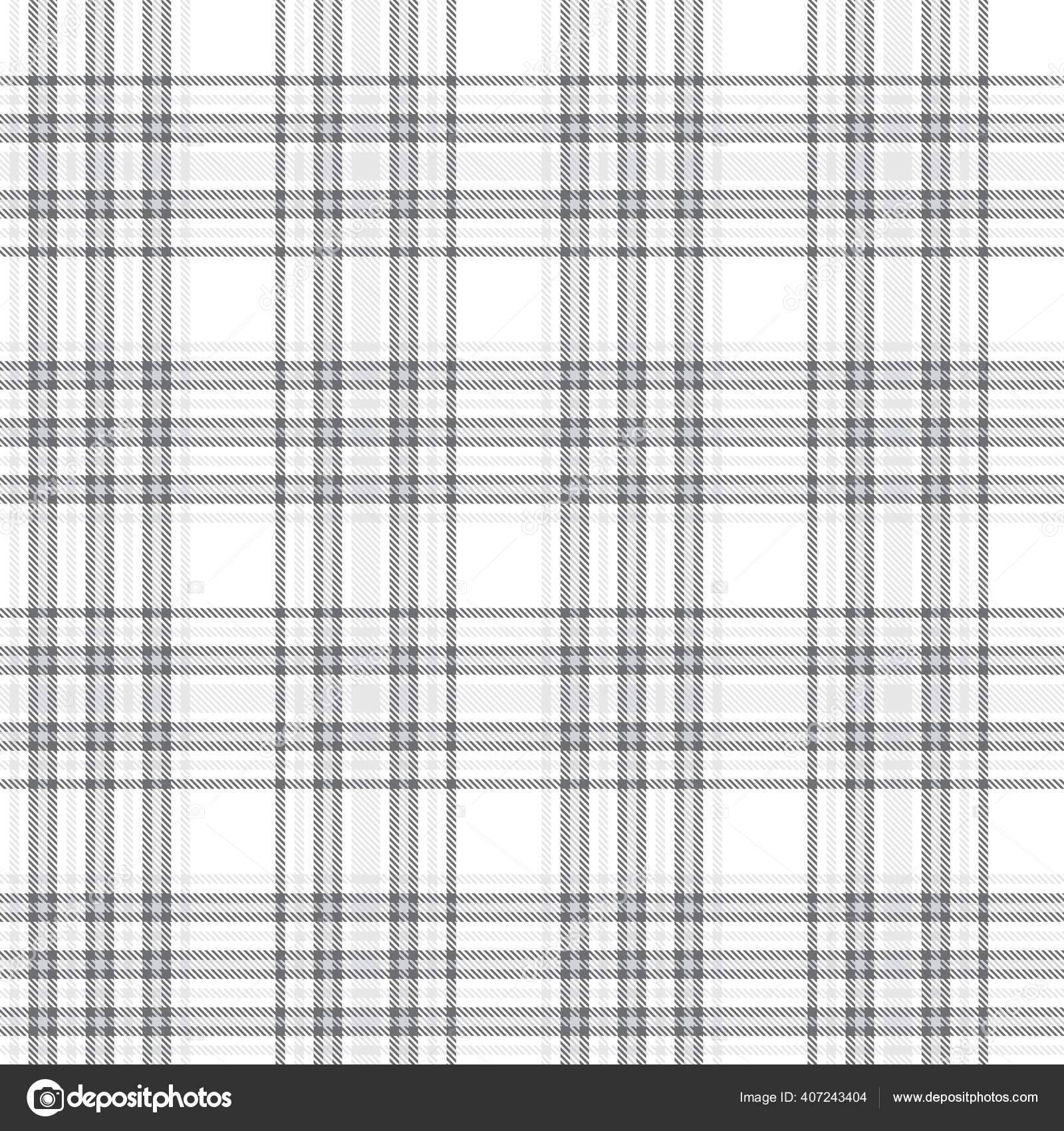 White Glen Plaid Textured Seamless Pattern Suitable Fashion Textiles ...