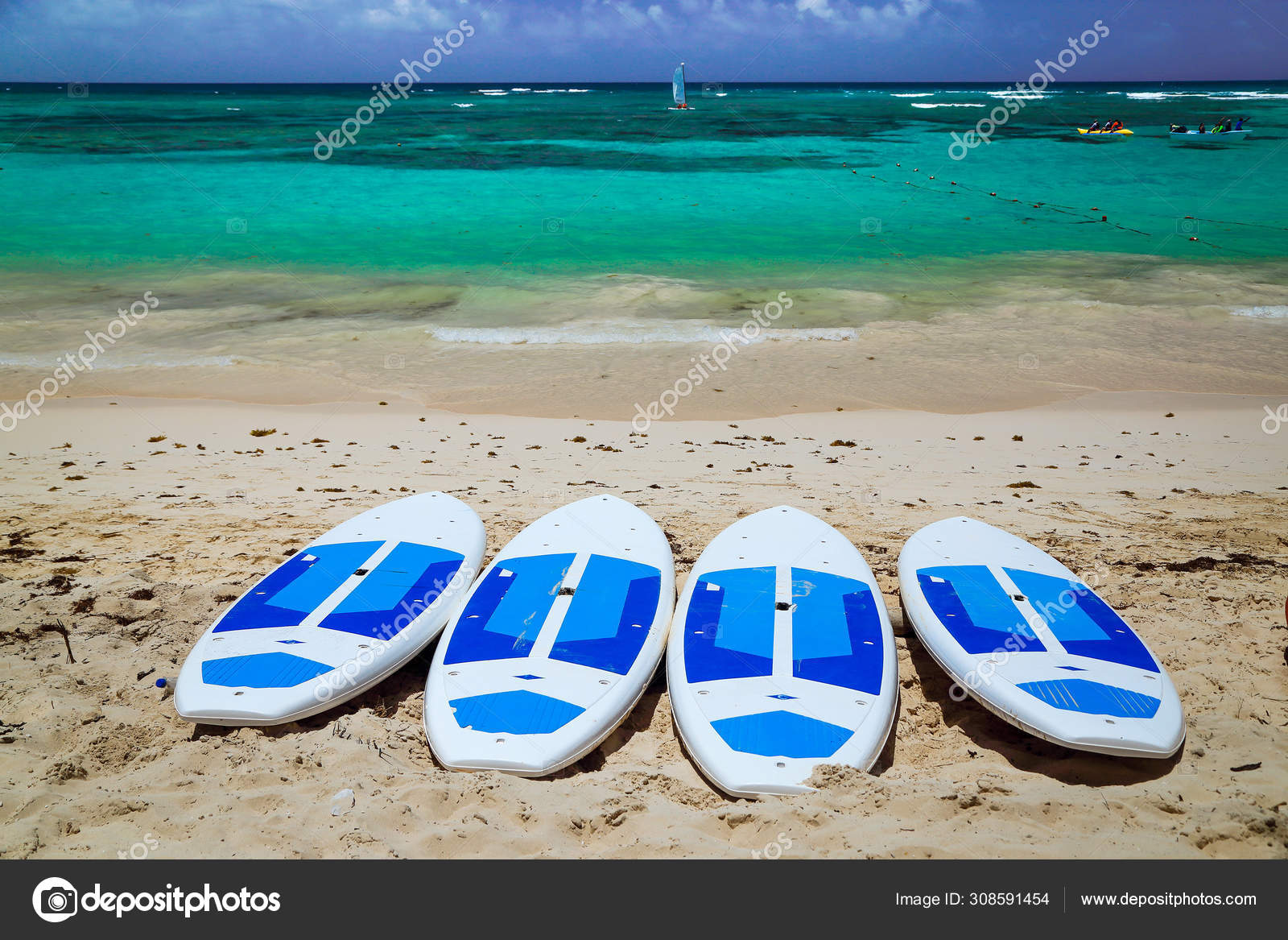 Surfboards on the beach. Stock Photo by ©Barisev_Roman 308591454