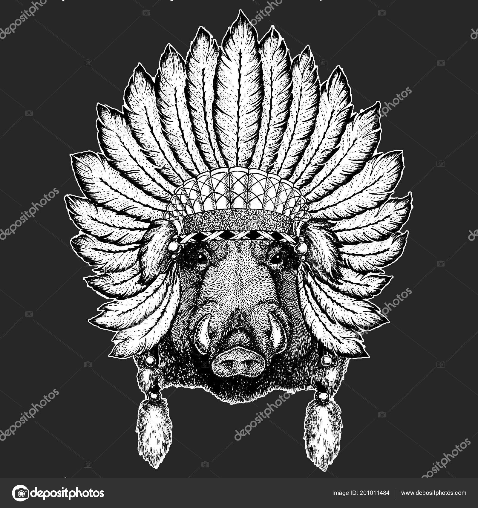 Wild Boar Skull Tattoo