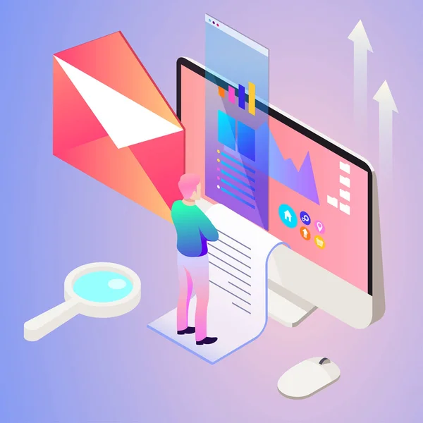 Digital marketing vector illustration. Template for banners design ...