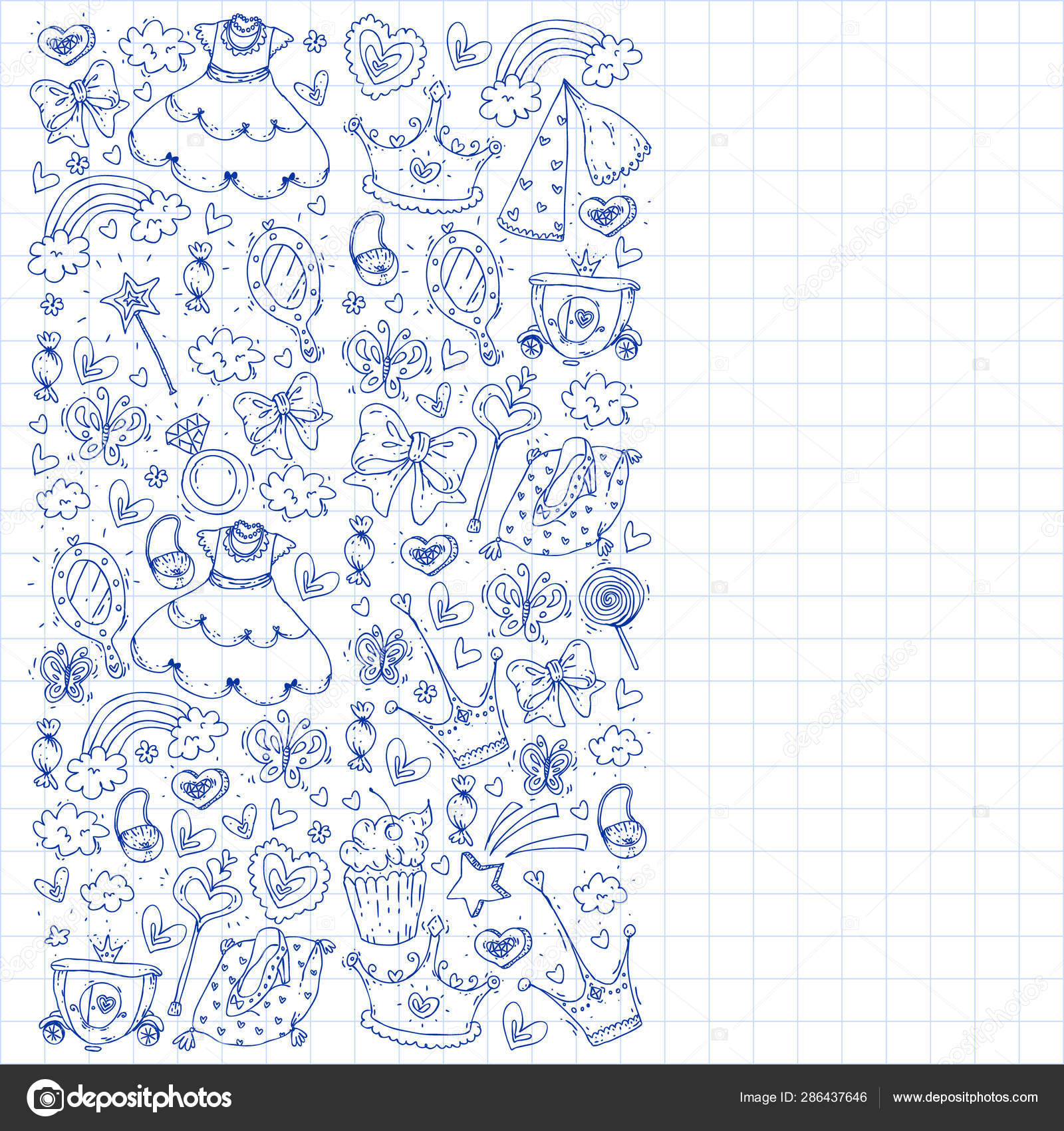 Princess birthday party for little girls. Kindergarten, school children ...