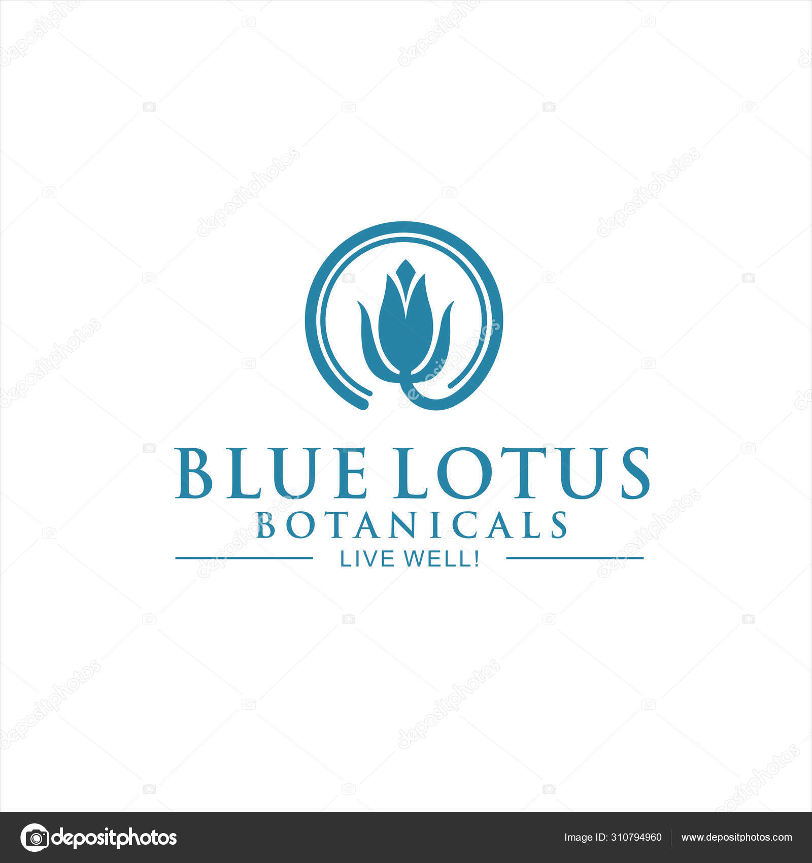 Blue Lotus Vector