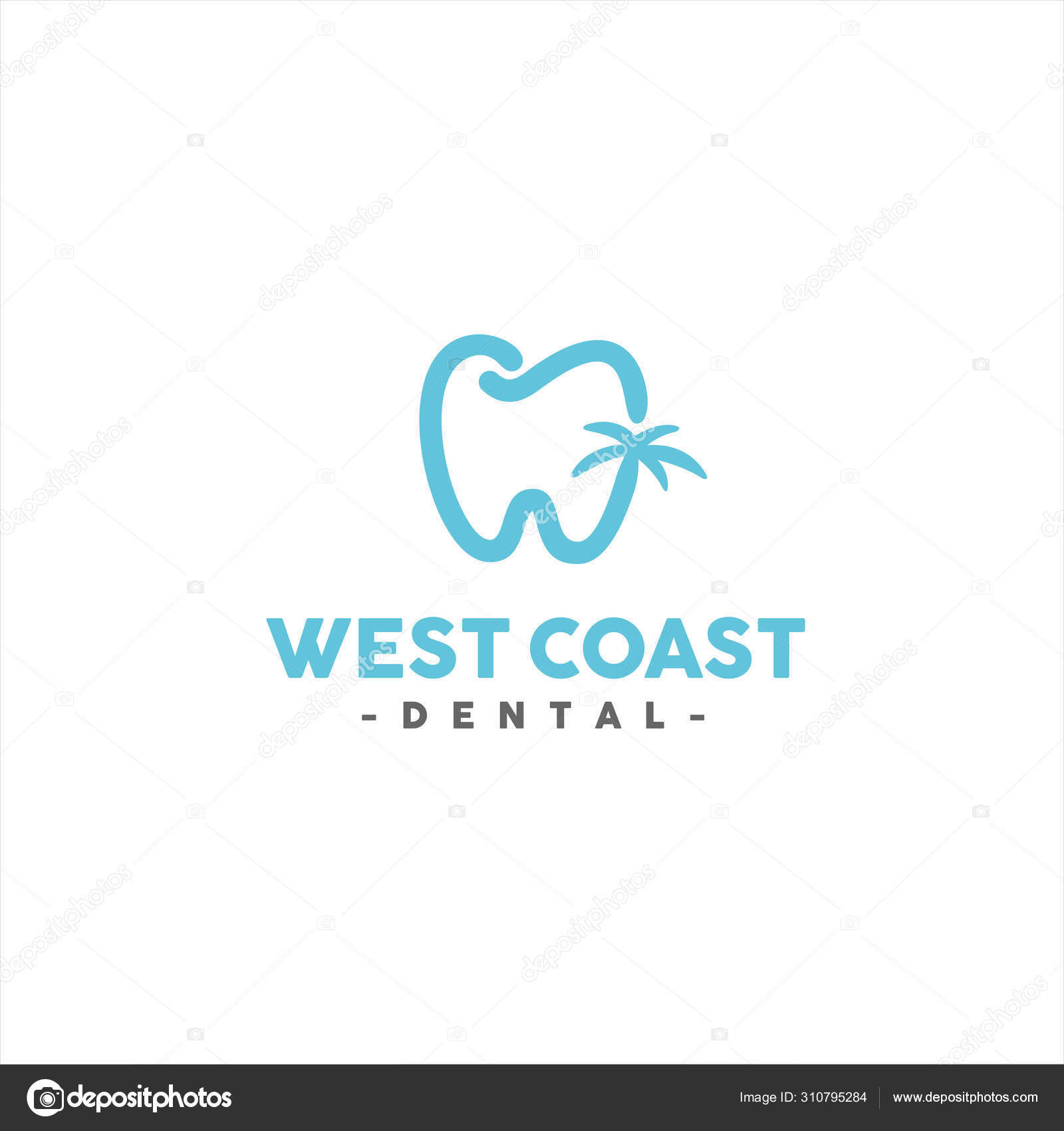 West Coast Logo Design Idea Stock Vector Image by ©rycw #310795284