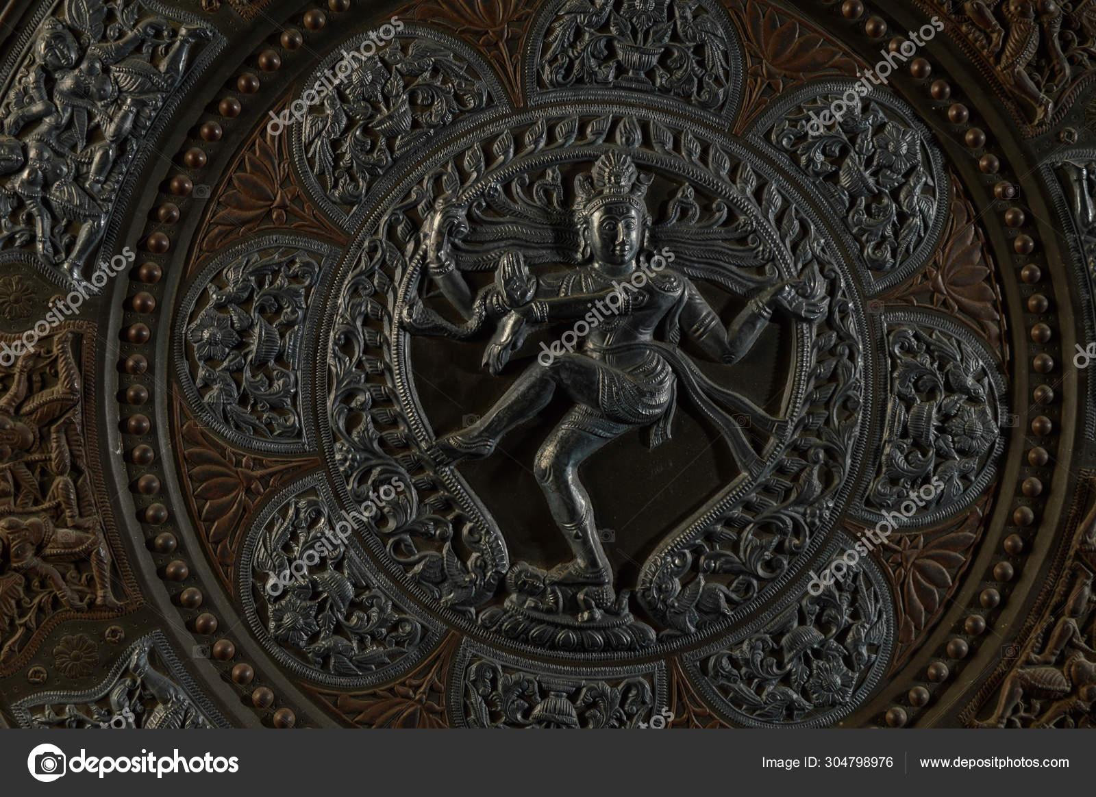 Relief is a sculpture technique, statue of relief work isolated on ...