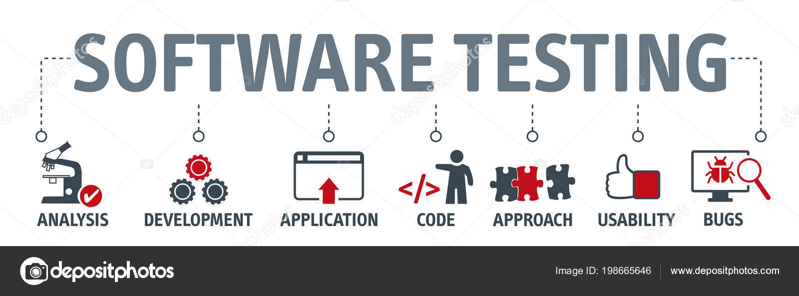 Banner Conceptual Business Illustration Vector Icons Words Software ...