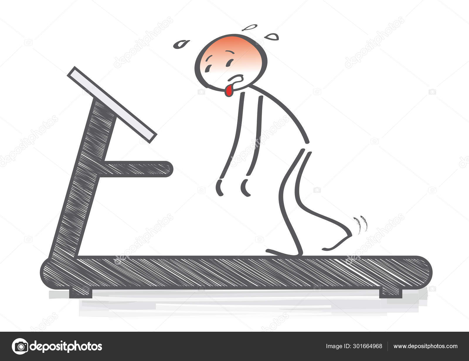 Tired Marathon Runner Clipart