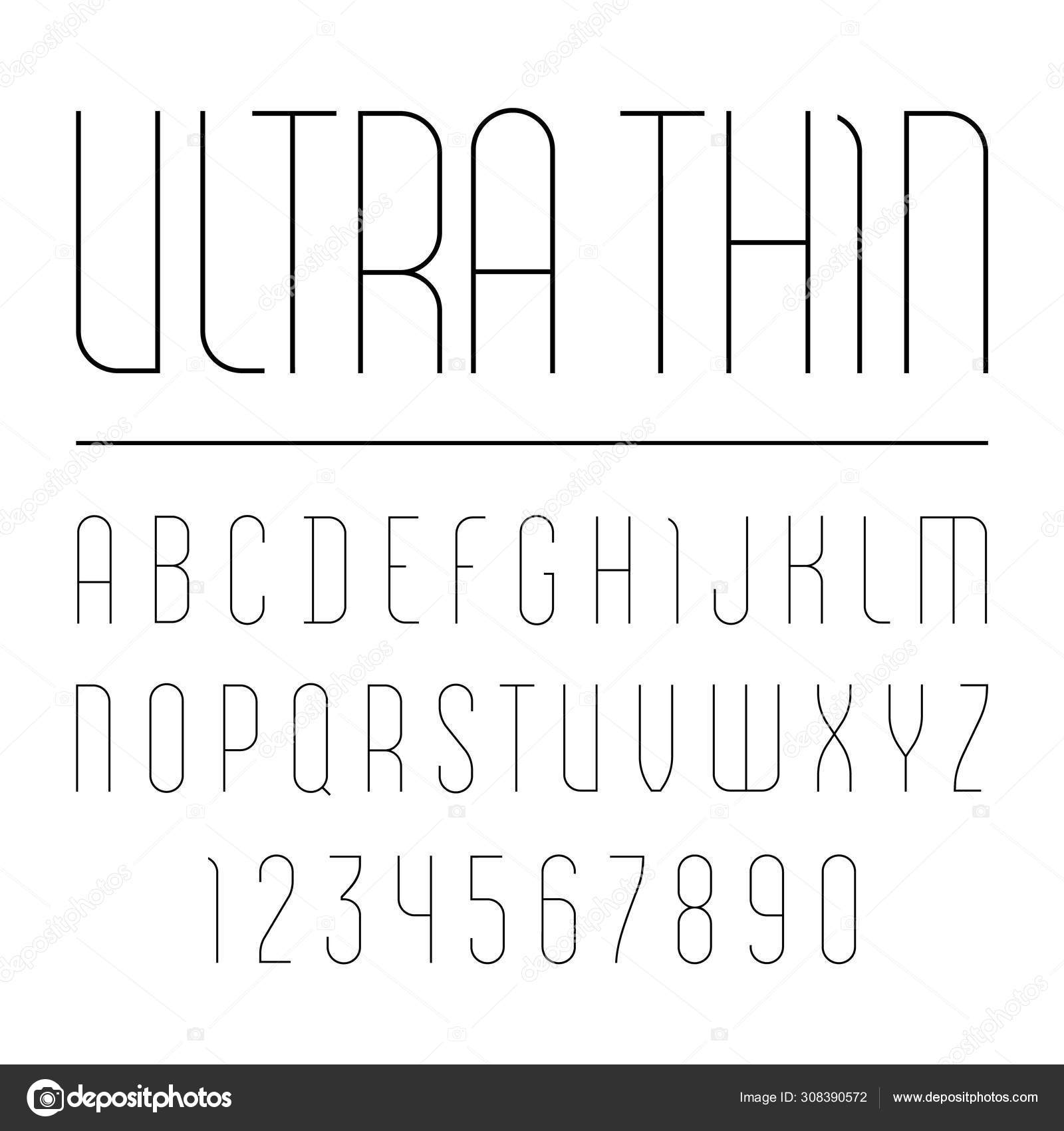Ultra Thin Font II Increments Sans, Sans Serif Font | Supply.Family
