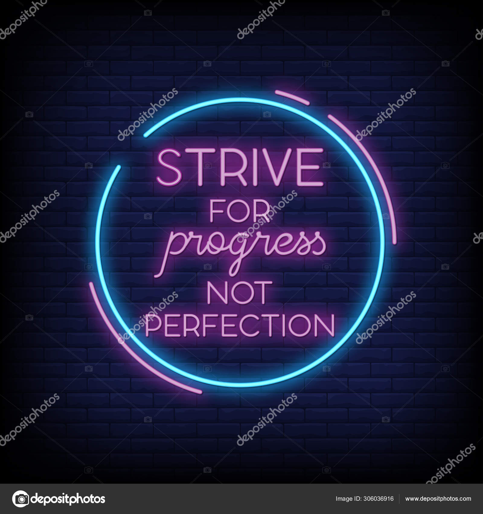 Strive For Progress Not Perfection Wallpaper