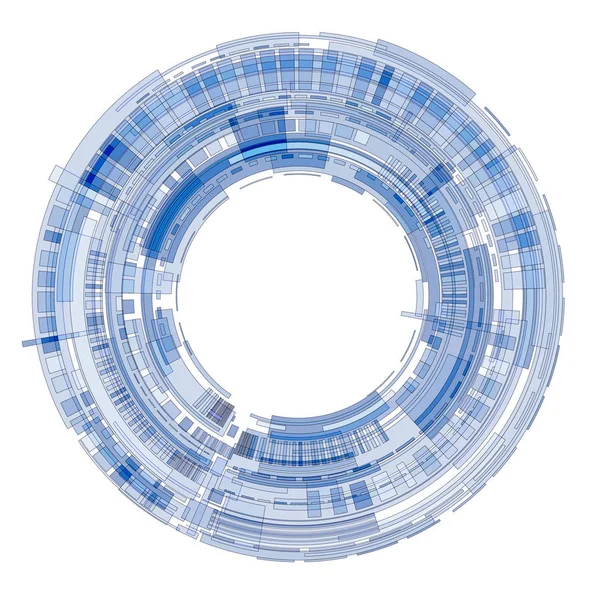 Circle Light Blue Geometric Shapes Stock Vector by ©artdigitalolena ...