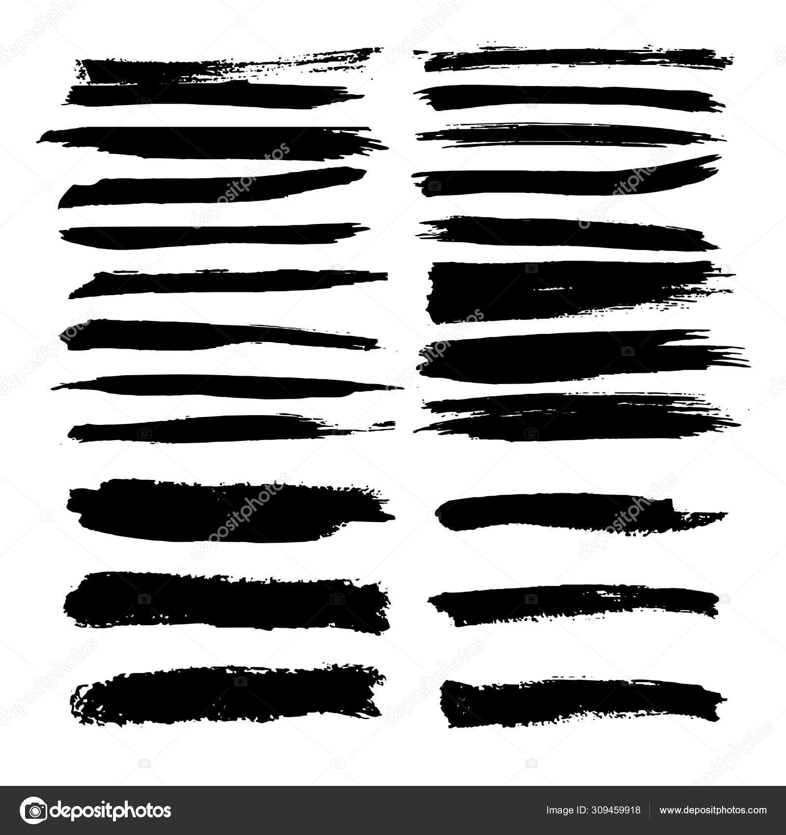 Brushstroke Font Line