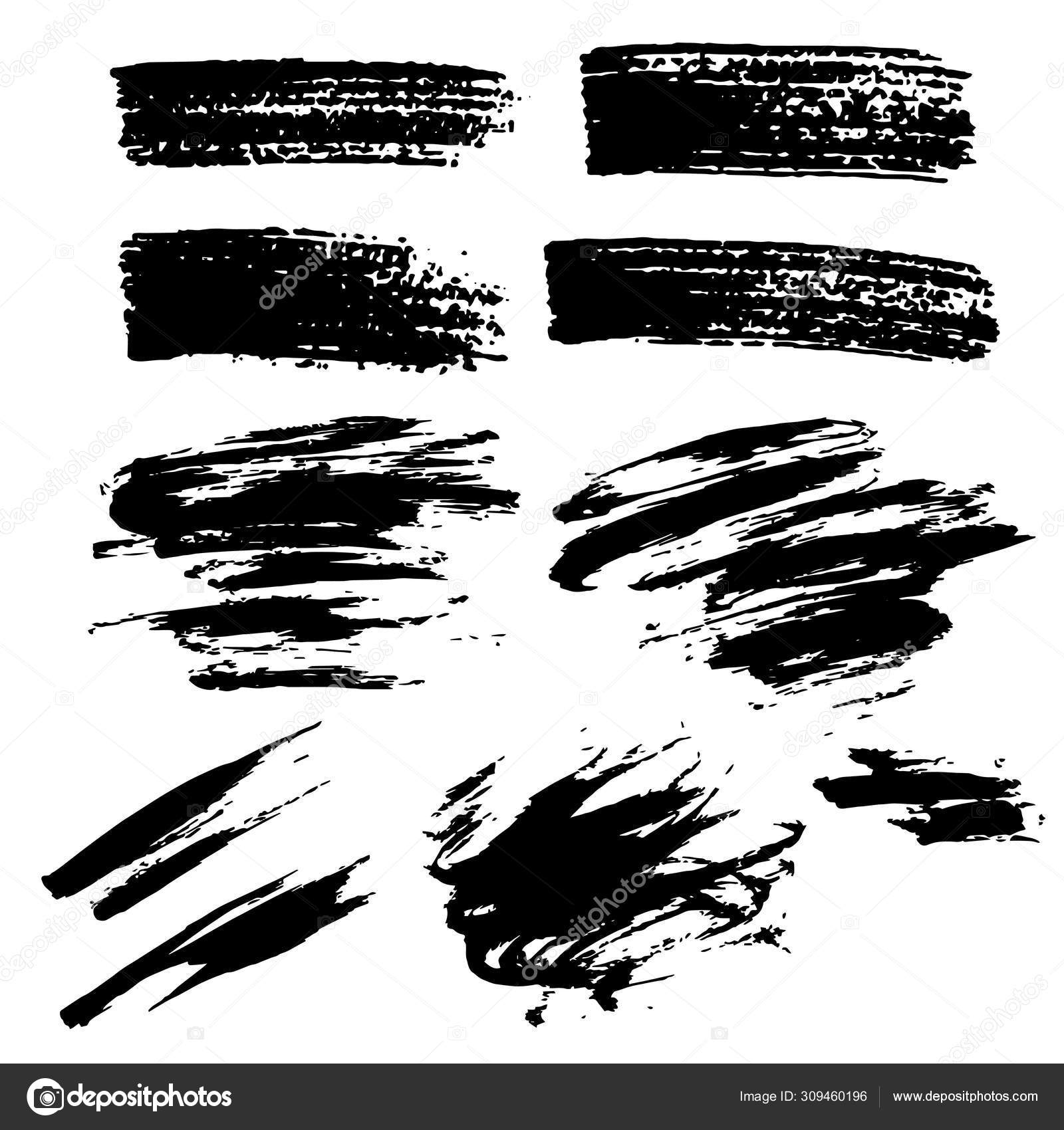 Black Brush Stroke Texture