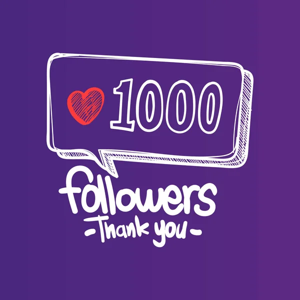 1000 followers Vector Images | Depositphotos