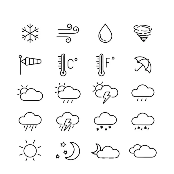 Weather icons with White Background Vector Stock Vector by ©feepic ...