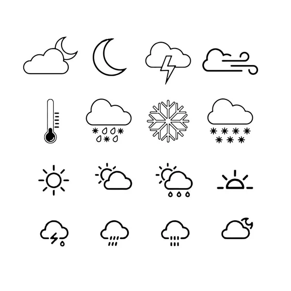 Weather icons with White Background Vector Stock Vector by ©feepic ...