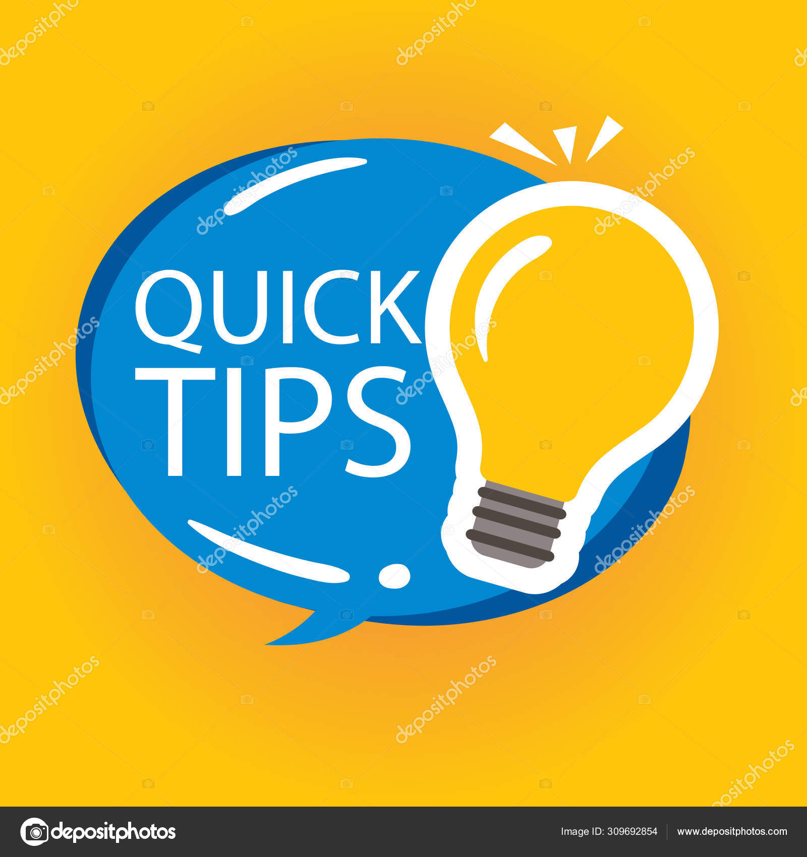 Quick Tips sign over watercolor art brush stroke paint Vector Stock ...