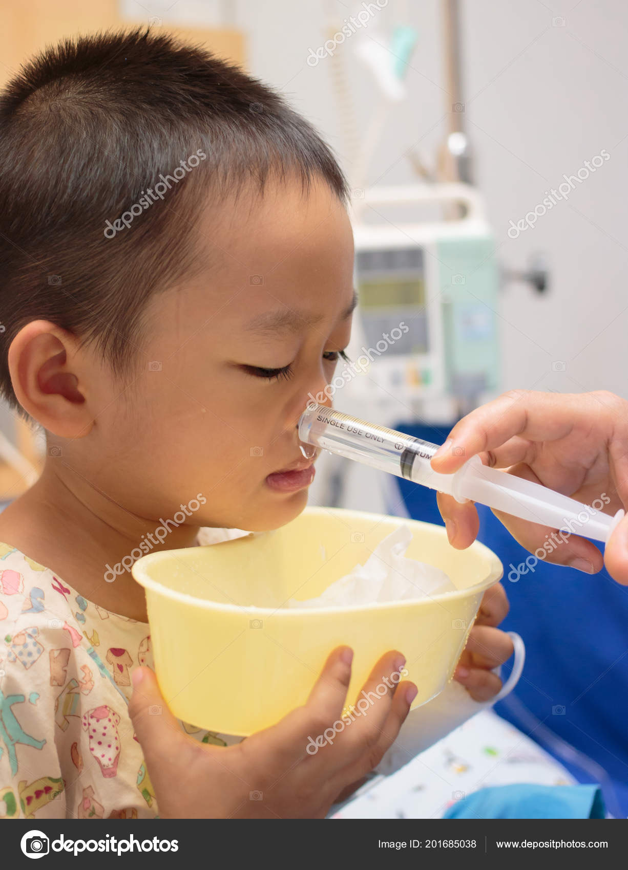 Nasal Irrigation Kids — Stock Photo © bnmk0819 #201685038