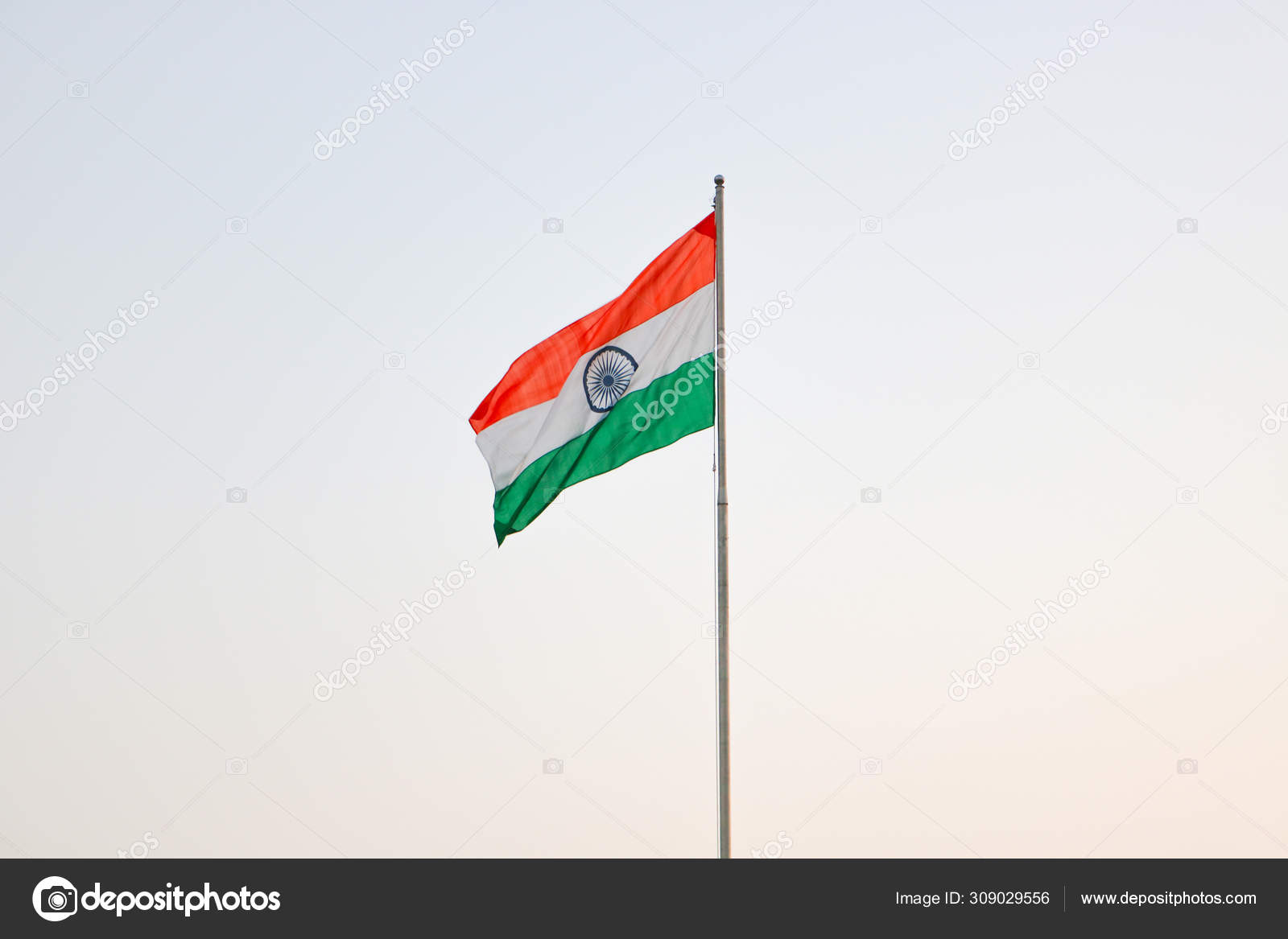 National Flag India Horizontal Rectangular Tricolour India Saffron ...