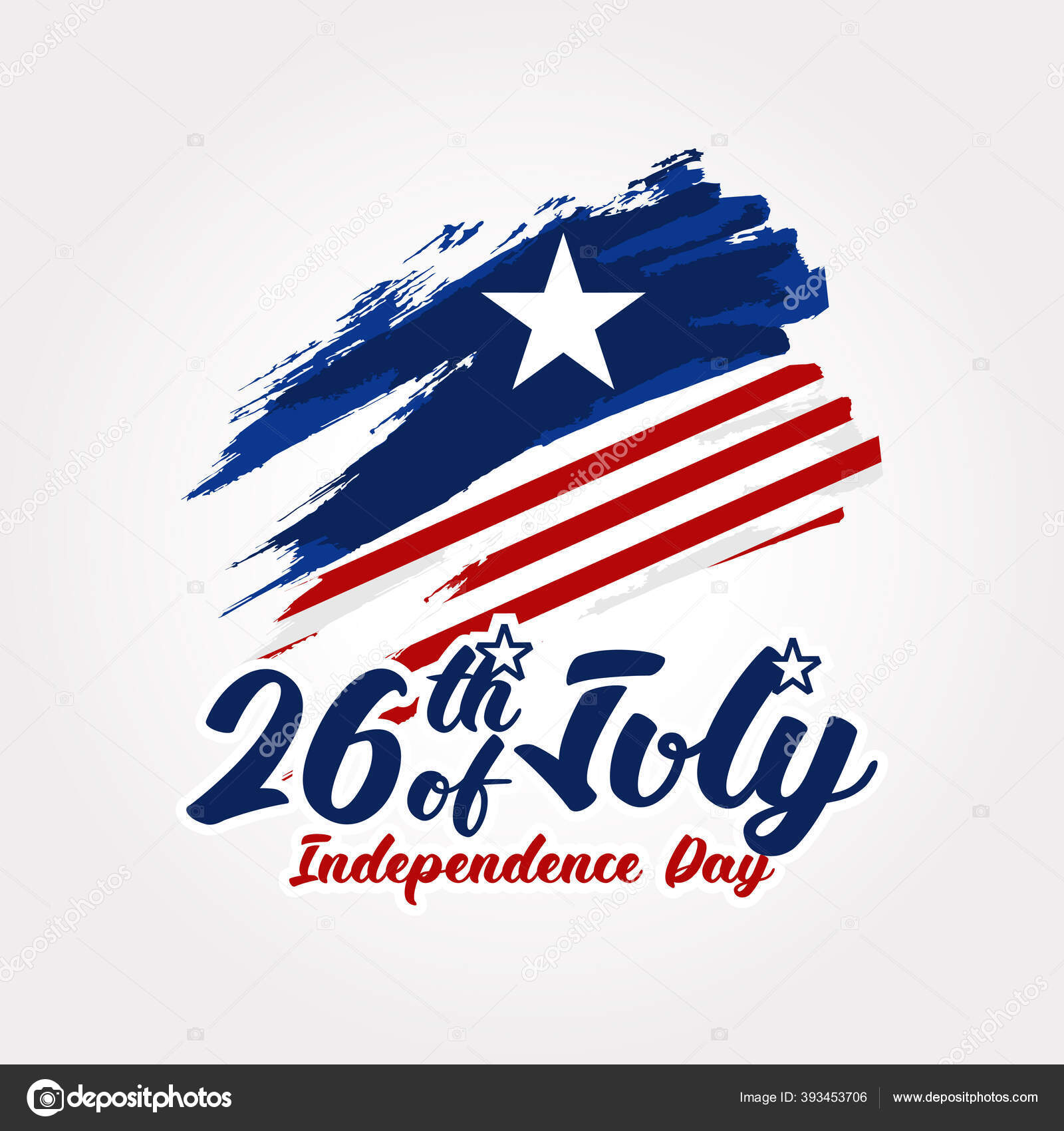 July Independence Day Liberia Vector Illustration Suitable Greeting ...