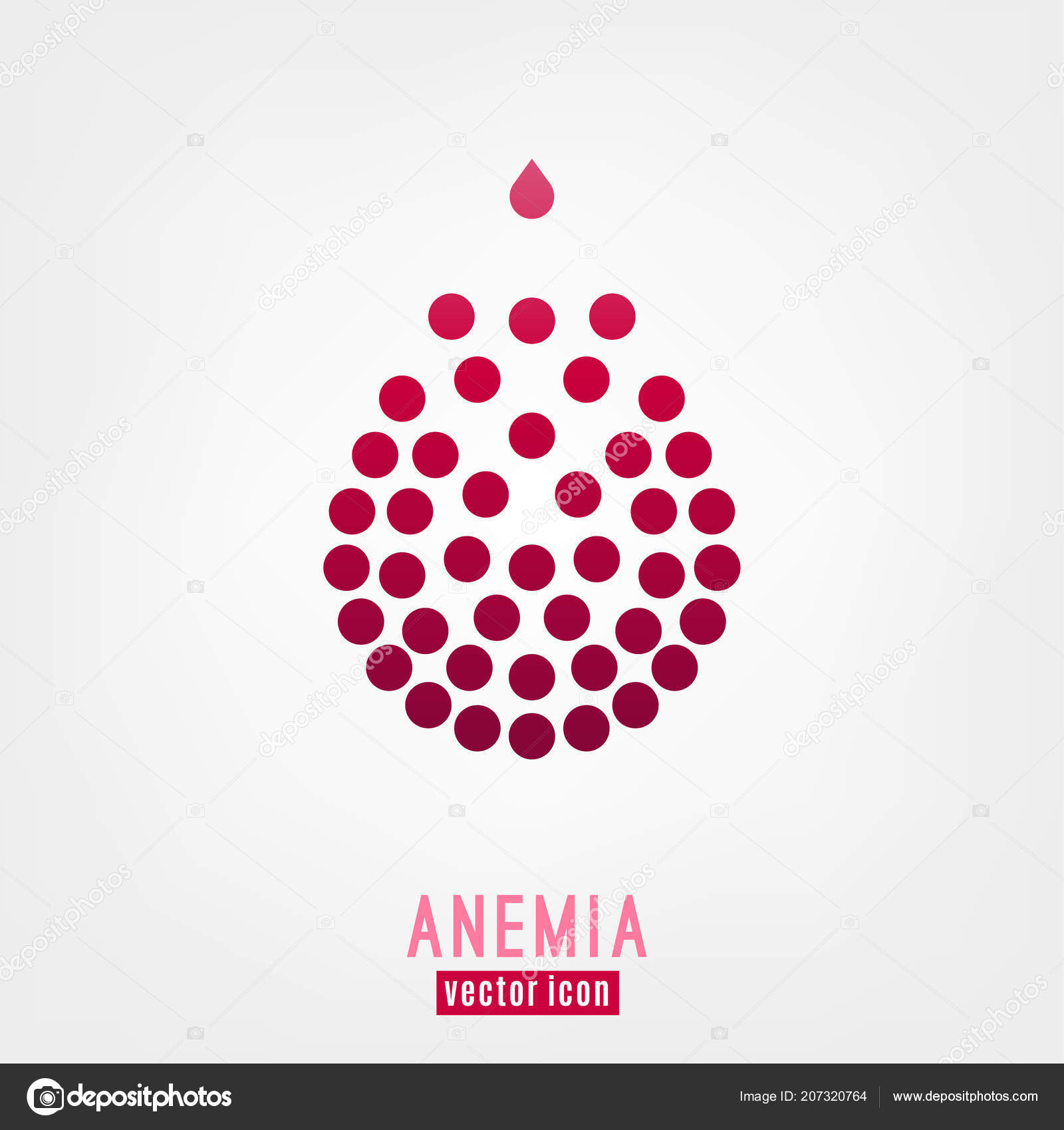 Anemia Vector Icon Stock Vector Image by ©annyart #207320764