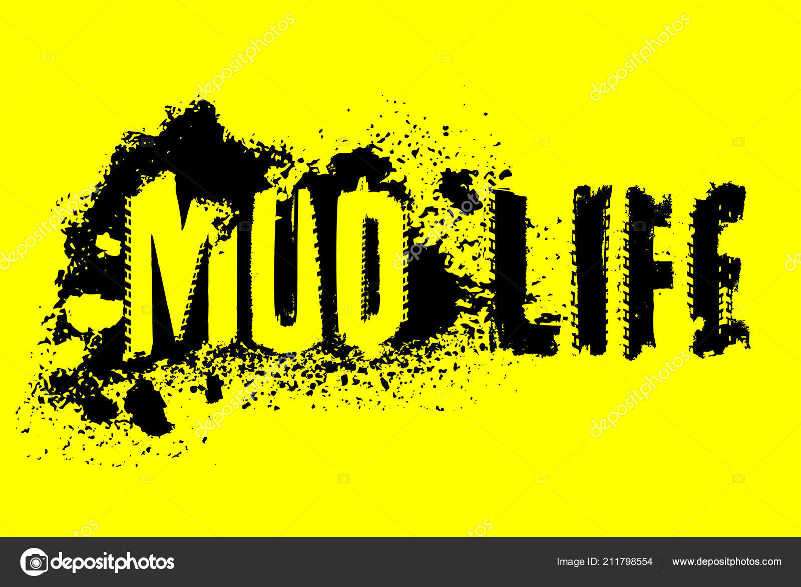 Mud life Sticker Stock Vector Image by ©annyart #211798554