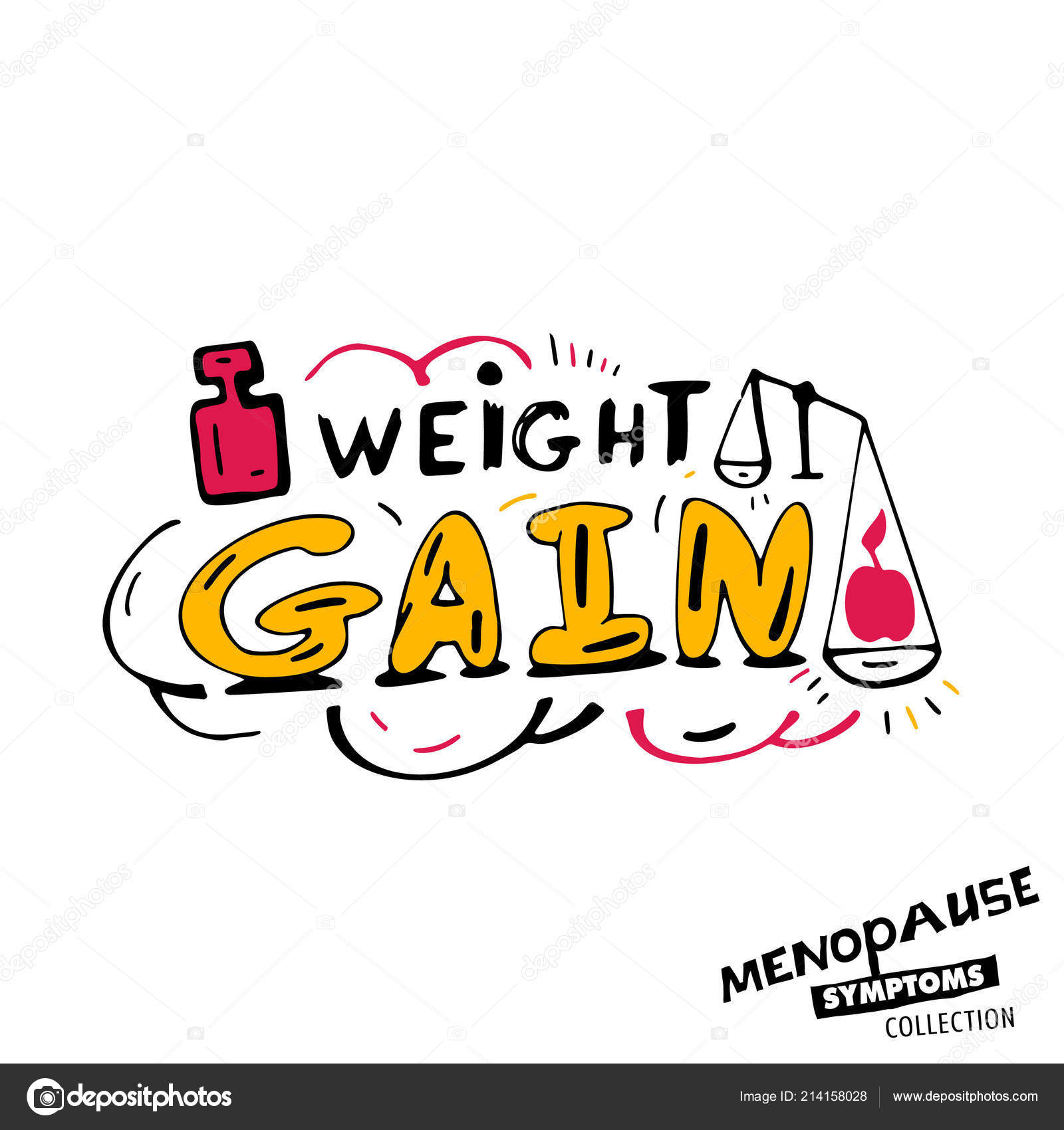 Menopause Symptoms Doodles Stock Vector Image by ©annyart #214158028