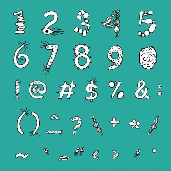 Bold Biology Font — Stock Vector © annyart #217596256