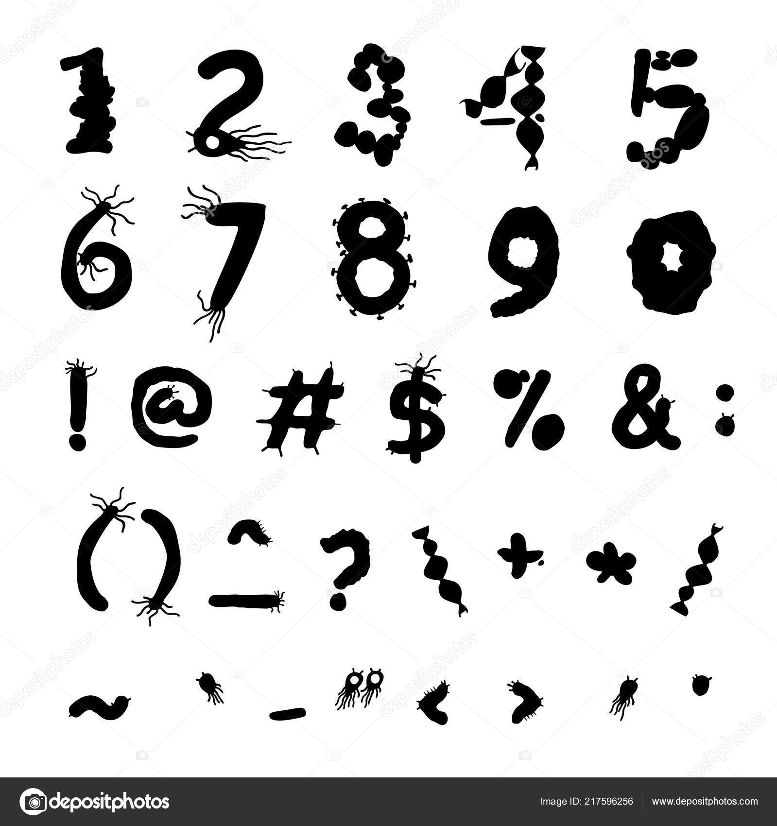 Bold Biology Font — Stock Vector © annyart #217596256