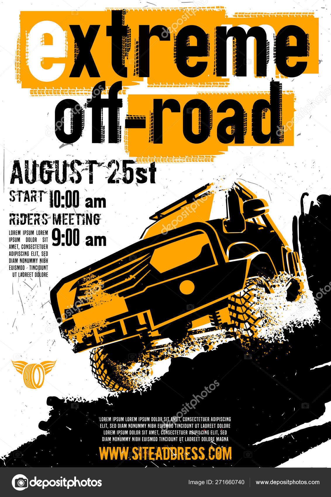 Motorsport event poster Stock Vector Image by ©annyart #271660740