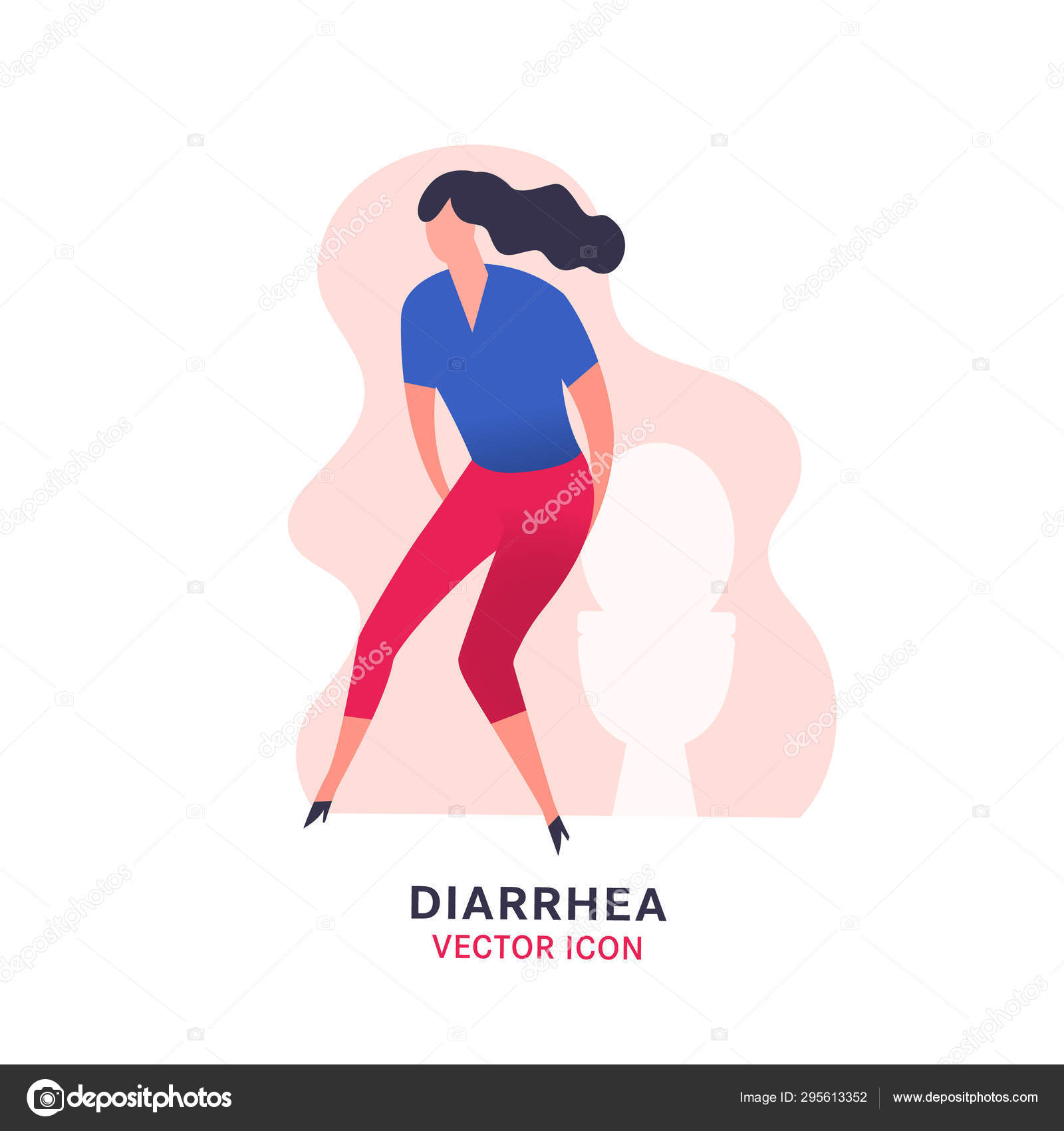 Diarrhea Vector Icon Stock Illustration by ©annyart #295613352