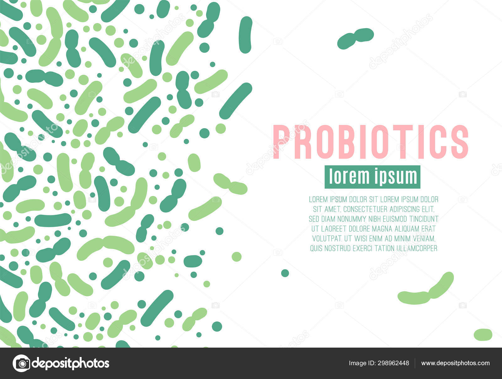 Probiotics vector poster Stock Vector Image by ©annyart #298962448