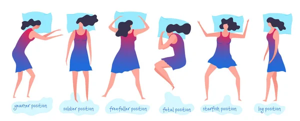 23,255,288 Sleeping positions Vector Images | Depositphotos