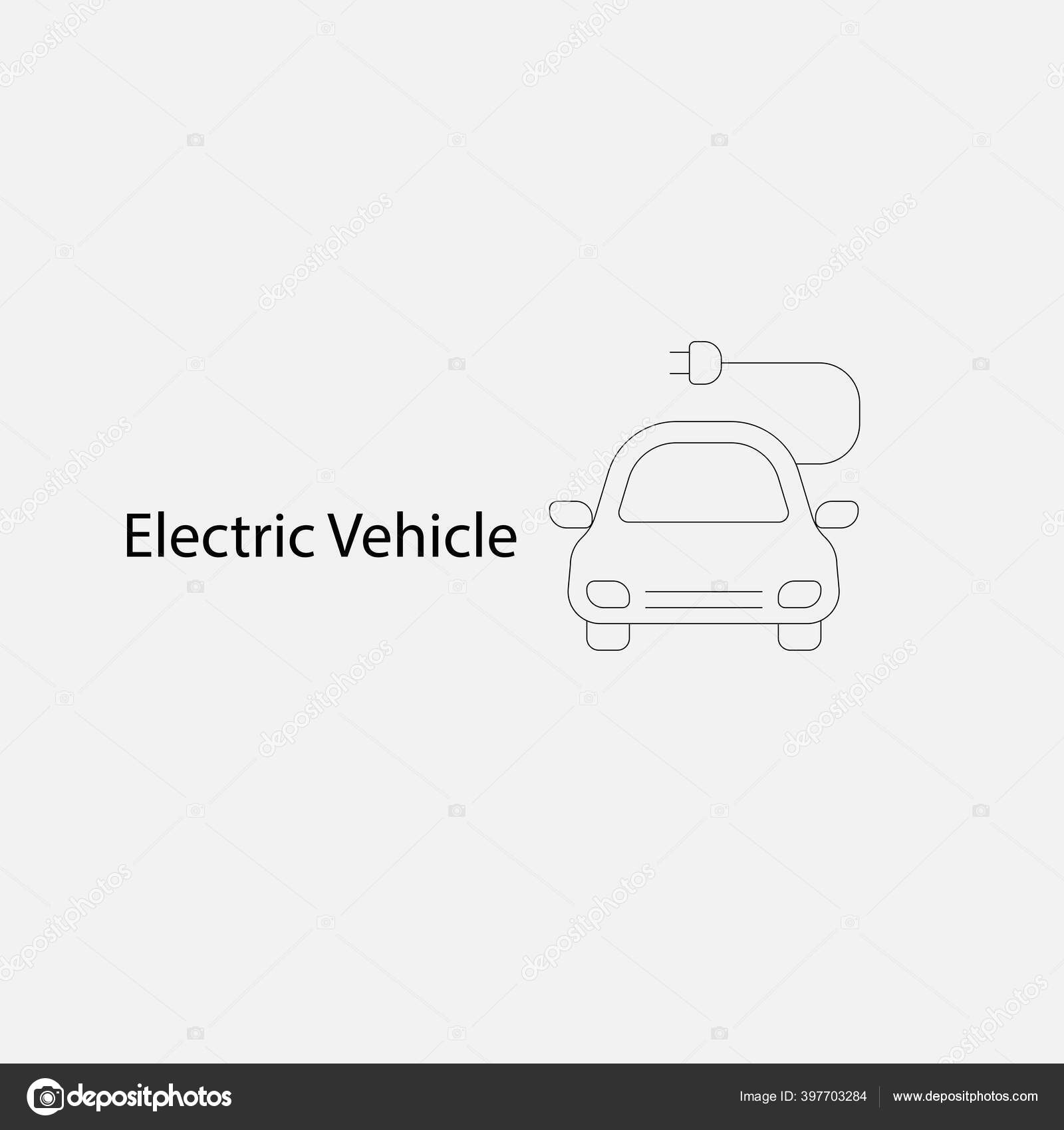 Bev Battery Electric Vehicle Icon Electric Car Icon Charger Station ...