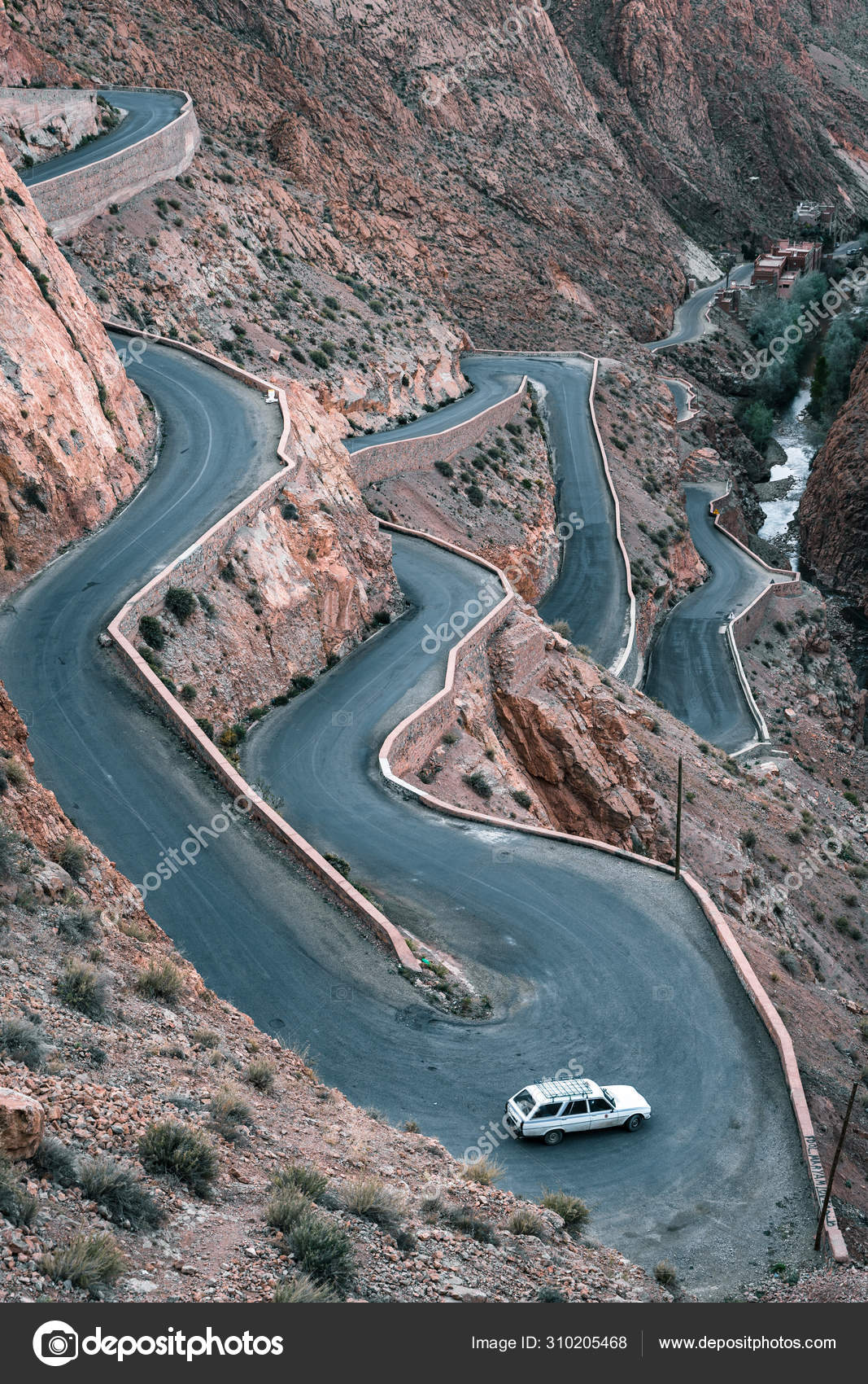 Moroccan Mountains Roads African Landscape Tisdrin Boumalne Dades ...