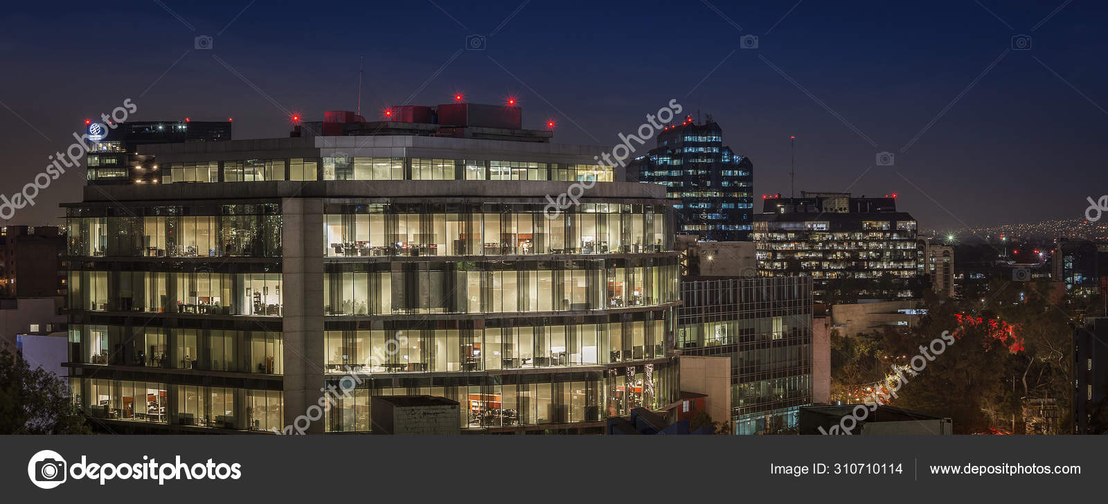 Office Building Night Stock Photo by ©EdgarBJ 310710114
