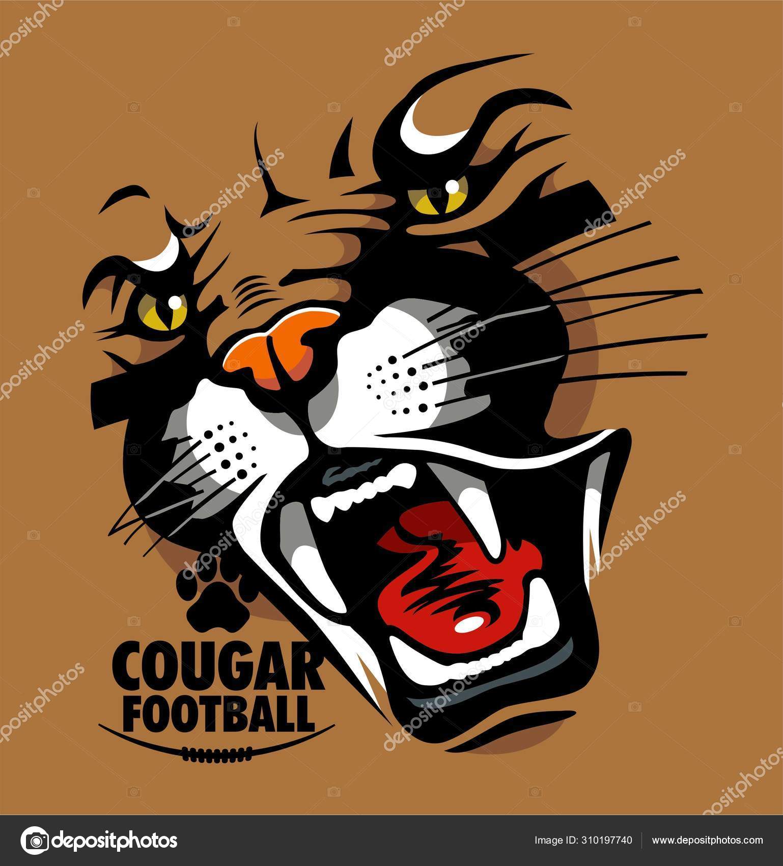 Cougar Football Logo