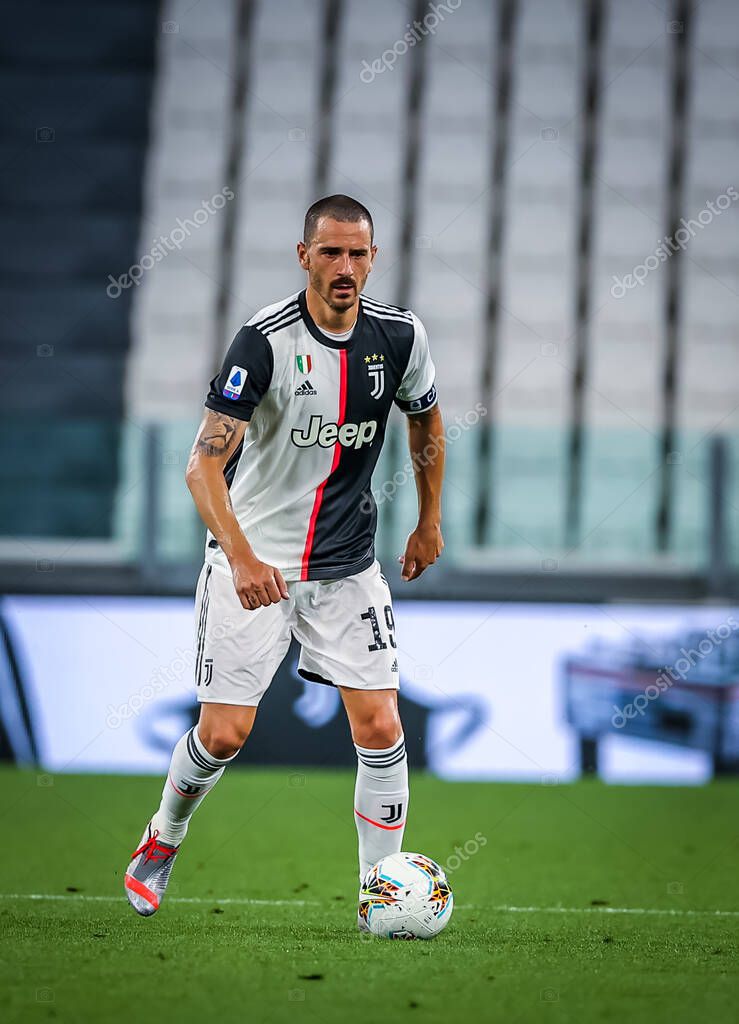 Leonardo Bonucci de la Juventus durante el partido de la Serie A 2019 / ...