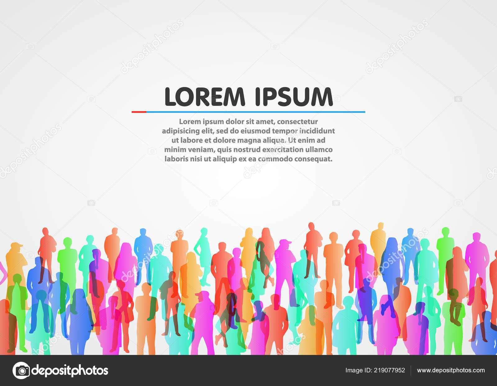 Large group of people. Stock Vector by ©hobbit_art 219077952