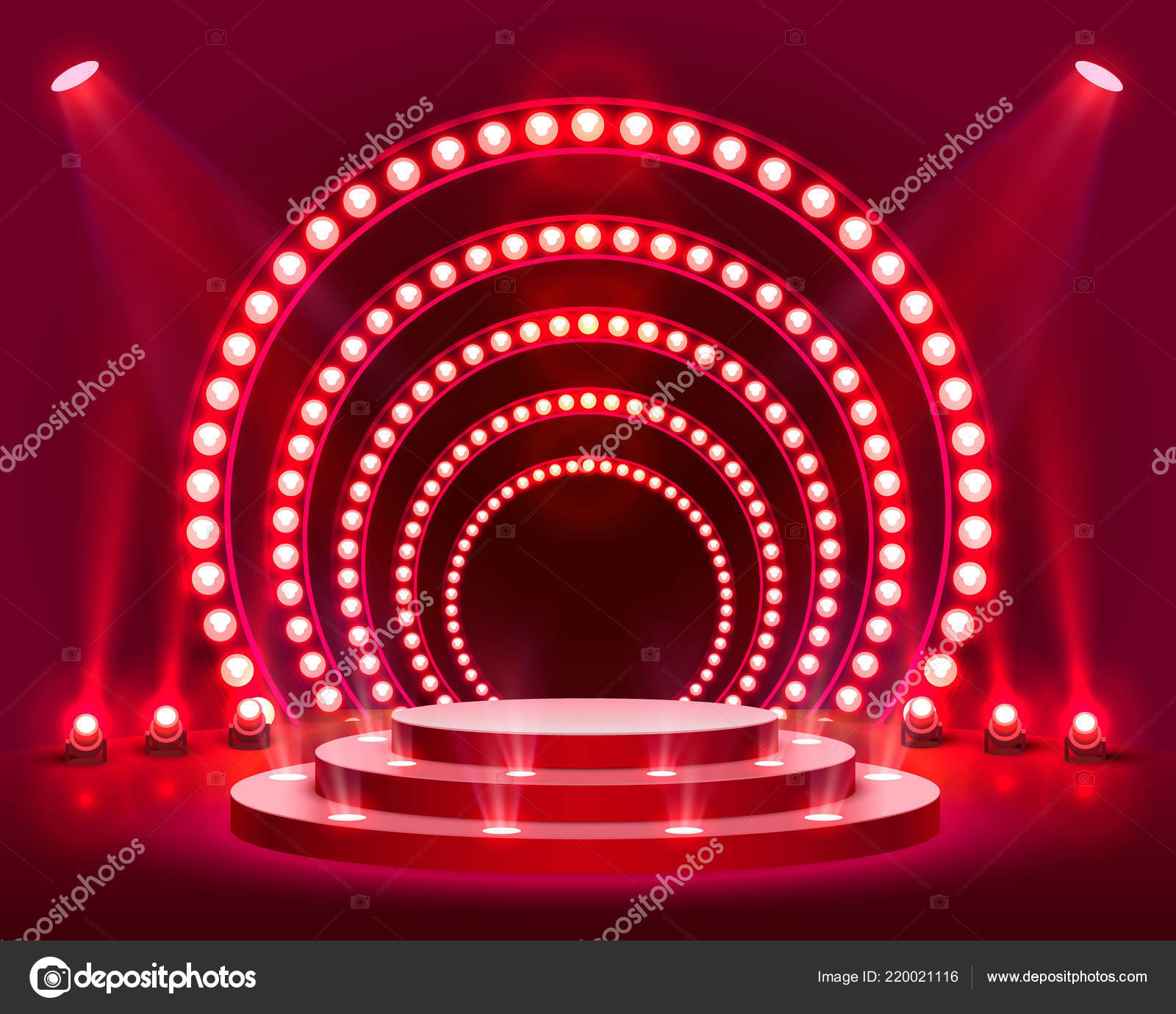 Stage Podium Scene with for Award Ceremony Stock Vector by ©hobbit_art ...
