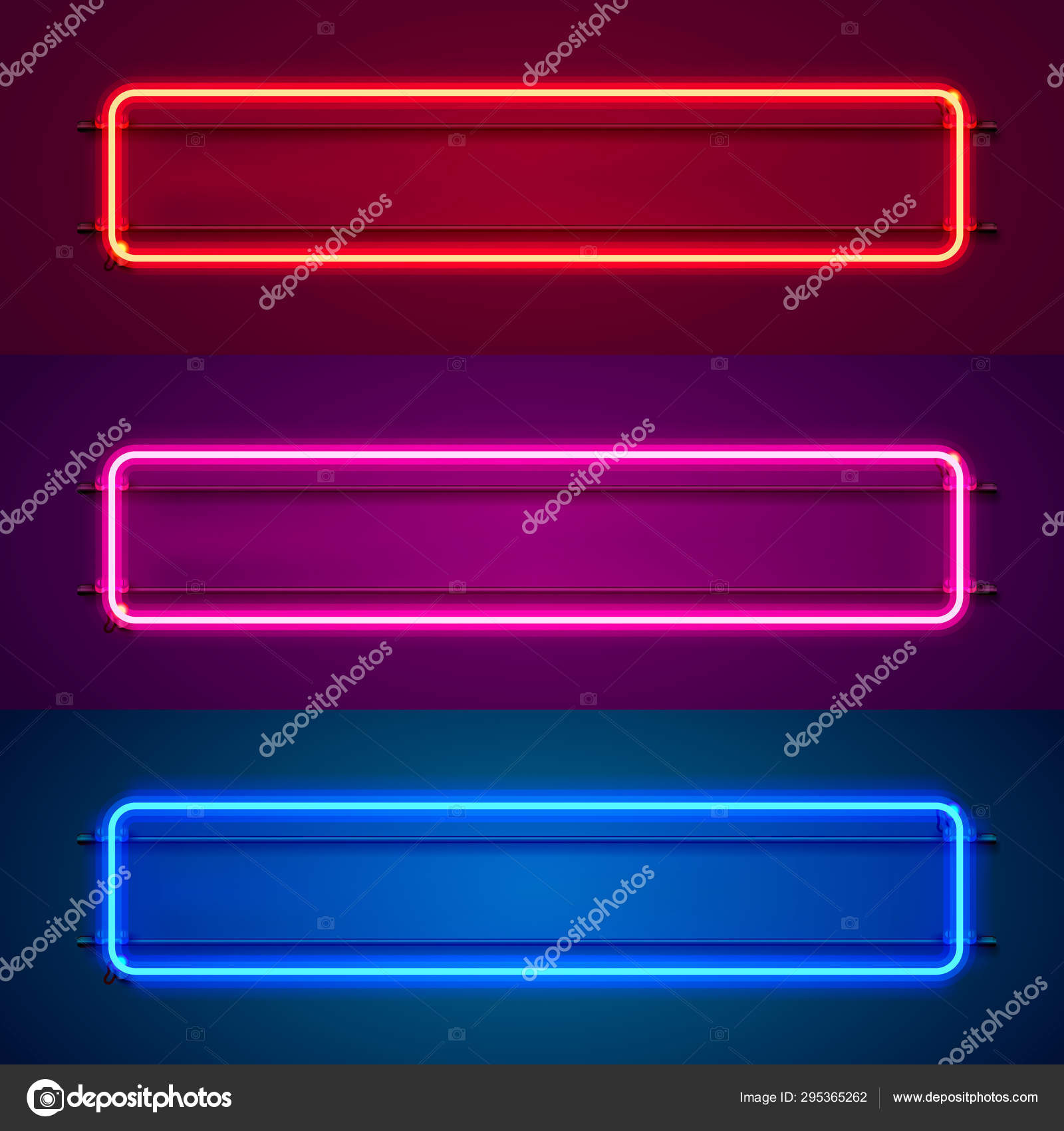 Neon frame sign in the shape of a square. Stock Vector Image by ©hobbit ...