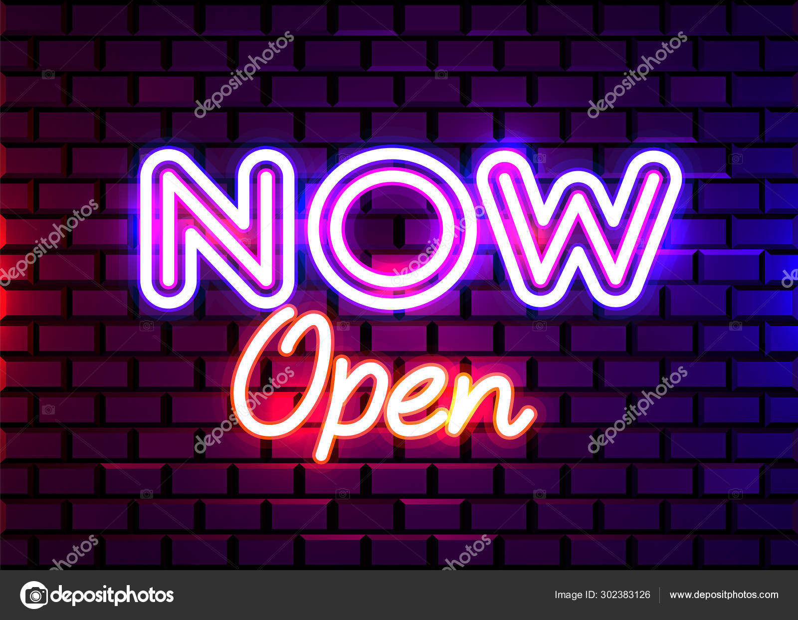 Agora Abra o modelo de design de vetor de texto neon. Agora, abra o ...