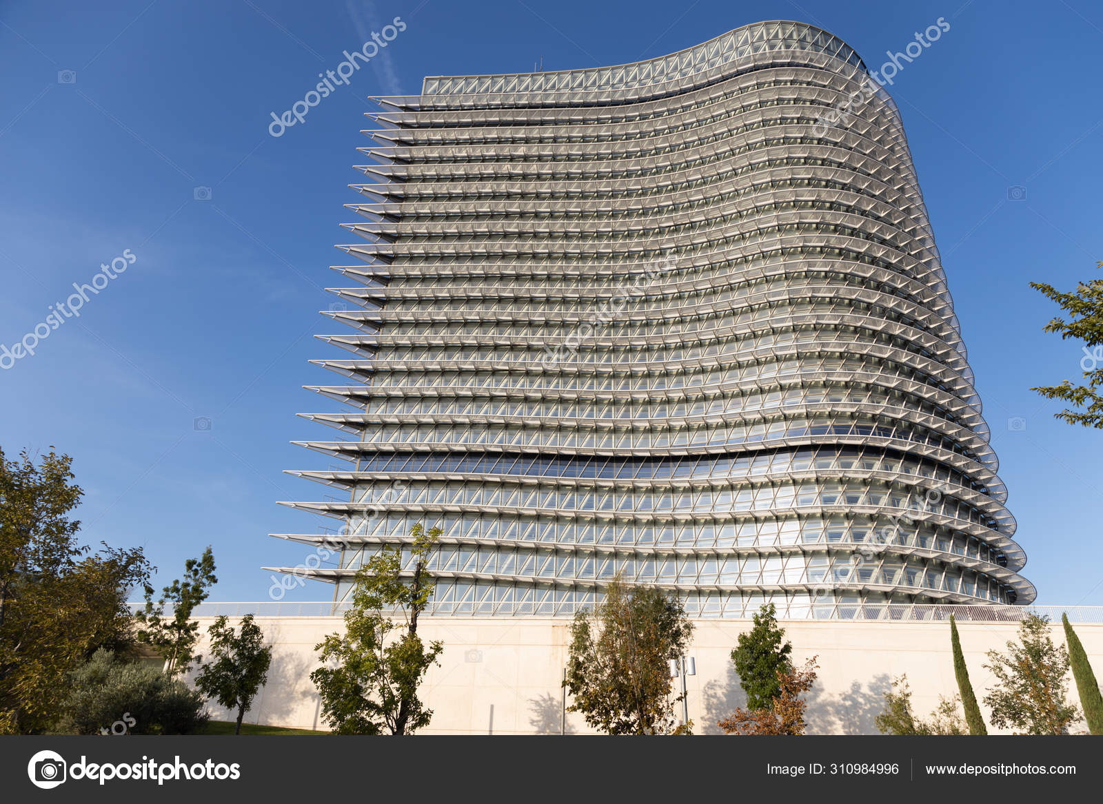 Zaragoza Spain January 2019 Water Tower Building Zaragoza City – Stock ...