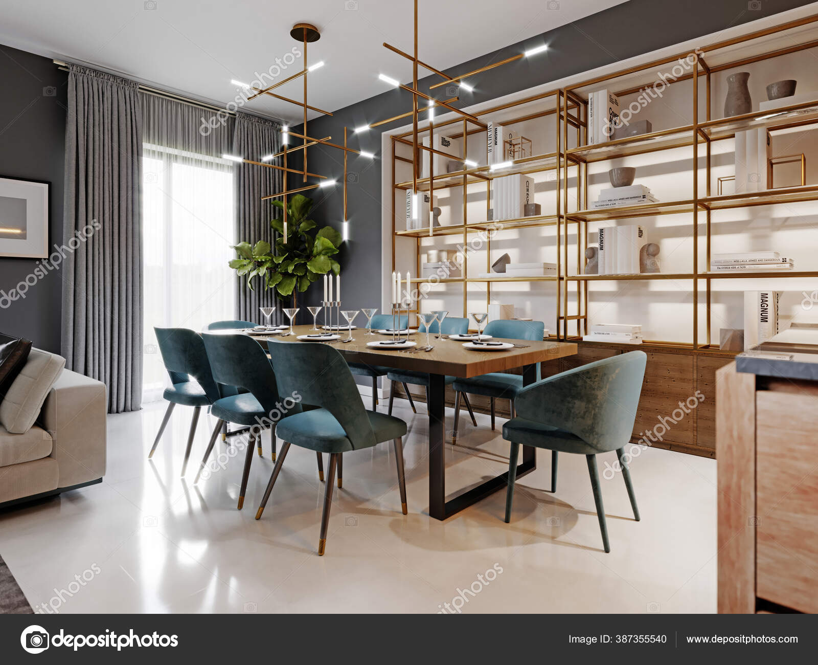 Huge Modern Dining Room