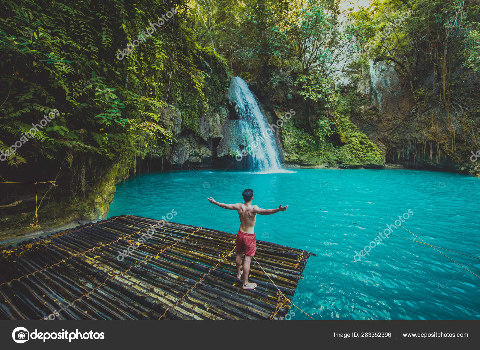 Kawasan Falls in Cebu, Philippines ⬇ Stock Photo, Image by ...