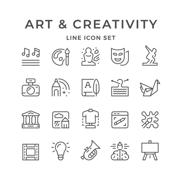 Line Art Icons. Music, theater and artistic icons Stock Vector Image by ...
