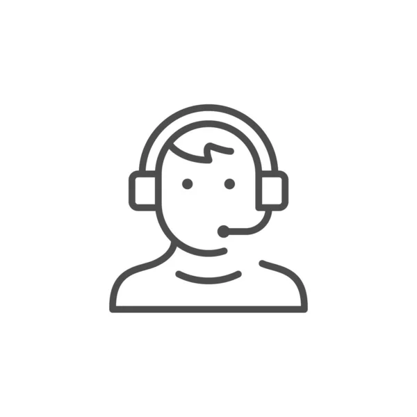 Operator line icon Vector Art Stock Images | Depositphotos