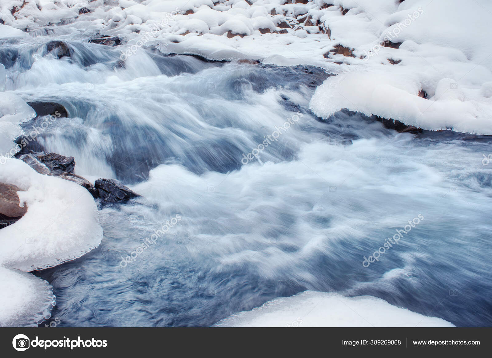 Winter Mountain Stream